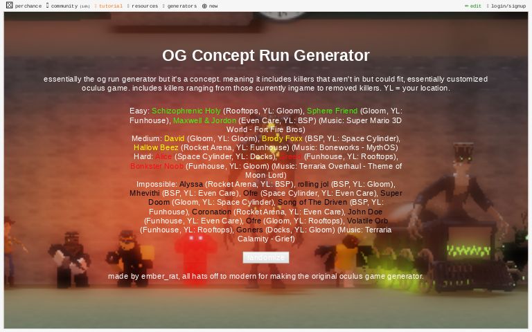 OG Concept Run Generator