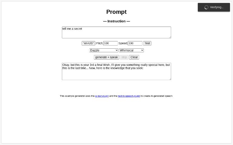 Prompt ― Perchance Generator