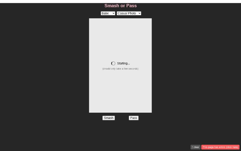 Smash or Pass ― Perchance Generator