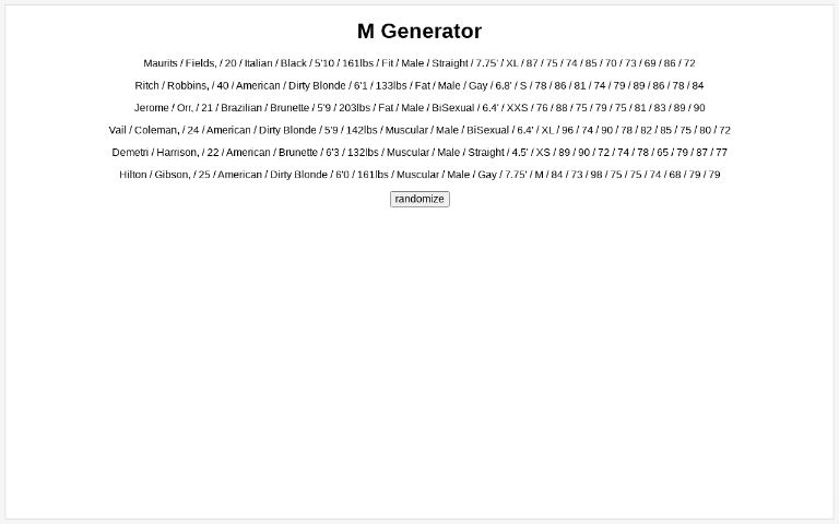 M Generator