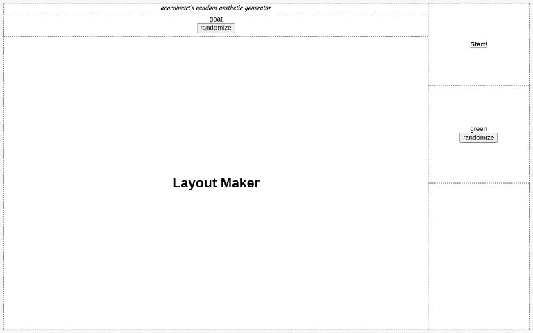 Layout Maker ― Perchance Generator