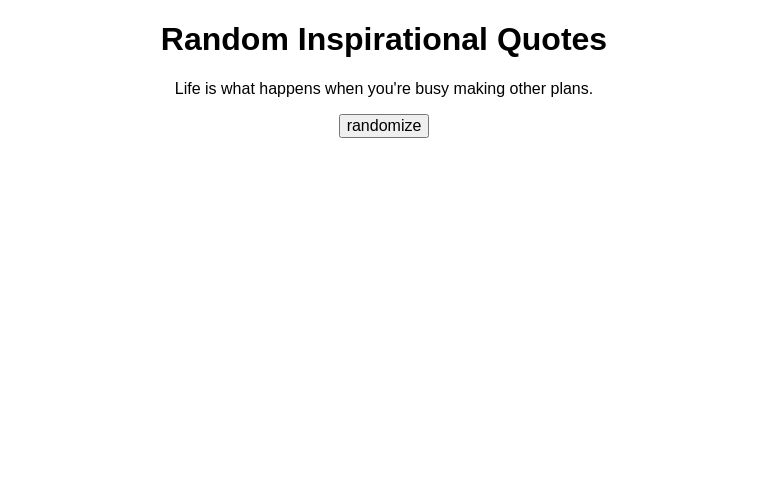 Random Inspirational Quotes ― Perchance Generator
