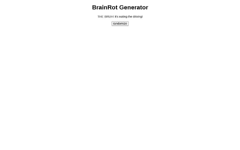 BrainRot Generator