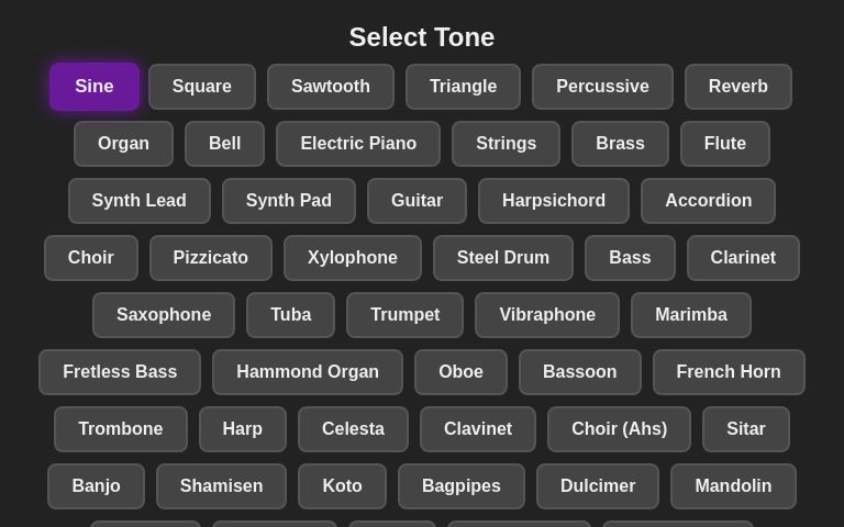 Select Tone ― Perchance Generator