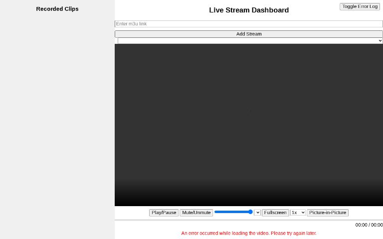 Live Stream Dashboard ― Perchance Generator