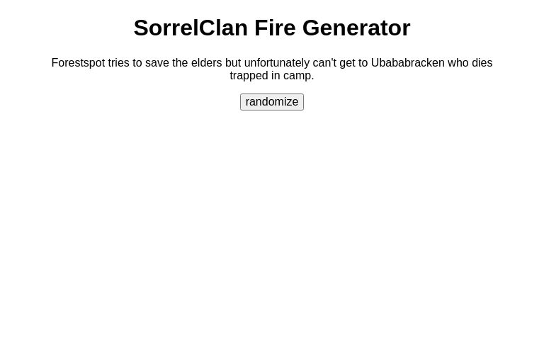 LeafClan Fire Generator