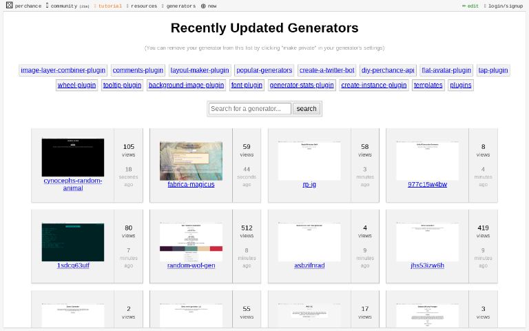 Recently Updated Generators