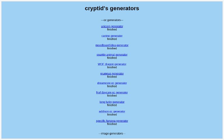 cryptid's generators