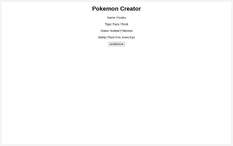 Pokemon Creator ― Perchance Generator