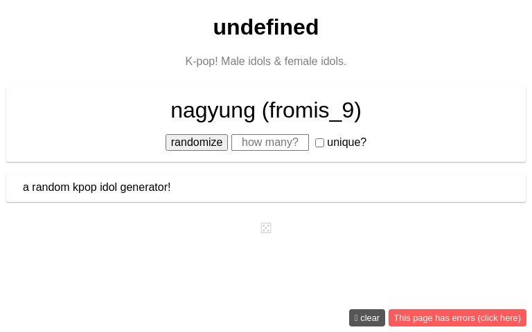 undefined ― Perchance Generator