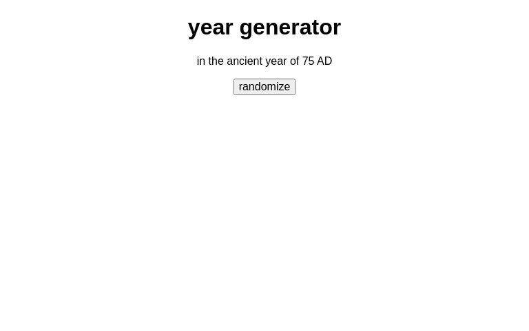 year generator