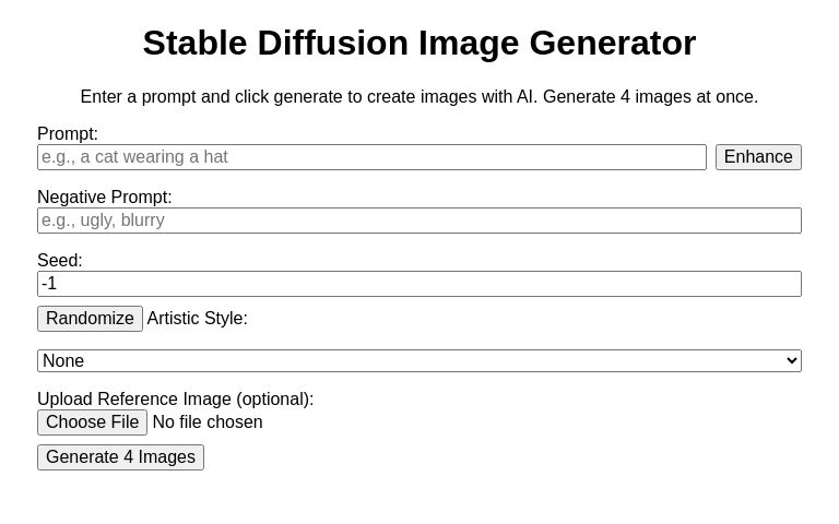 Stable Diffusion Image Generator