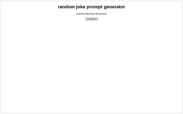 random joke prompt generator