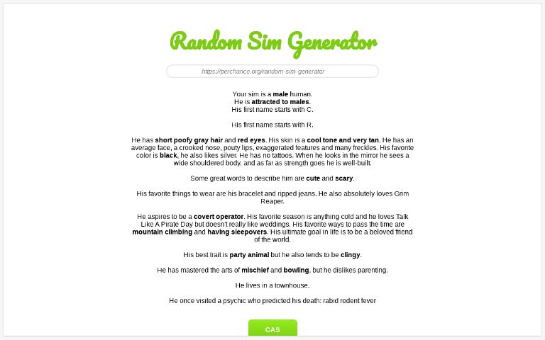 Random Sim Generator