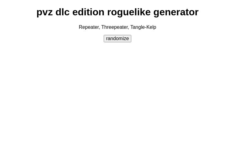 pvz dlc edition roguelike generator