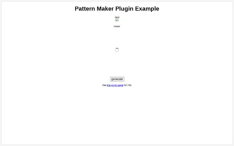 Pattern Maker Plugin Example