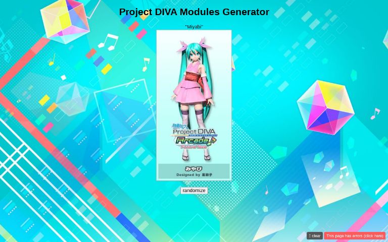 Project DIVA Modules Generator