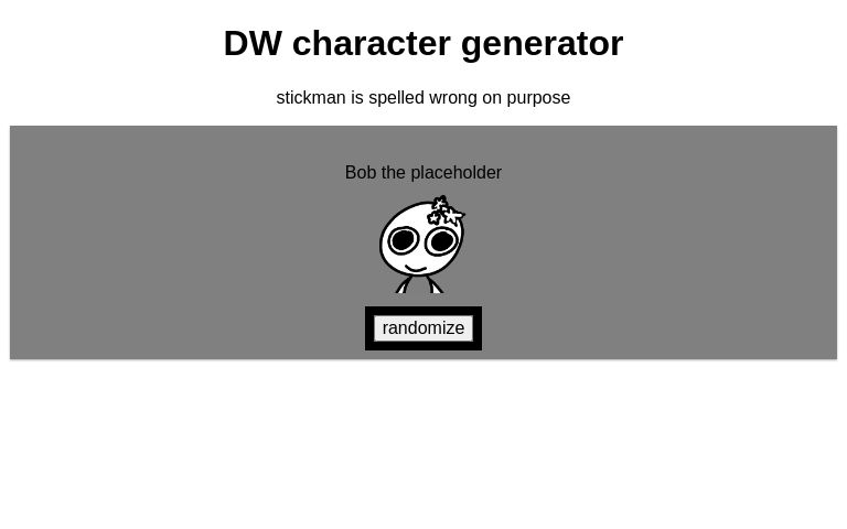 DW character generator