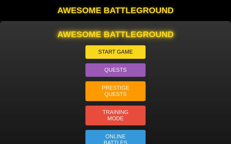 AWESOME BATTLEGROUND ― Perchance Generator