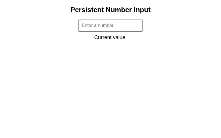 Persistent Number Input ― Perchance Generator