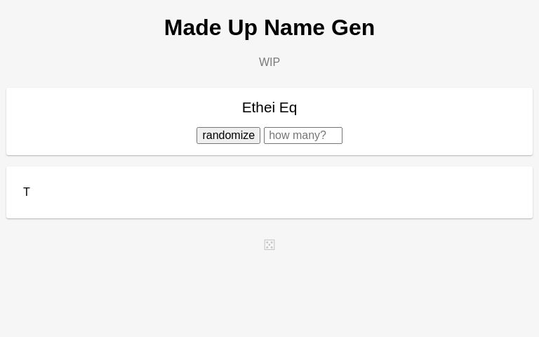 Made Up Name Gen