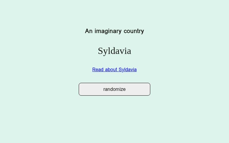 An imaginary city ― Perchance Generator