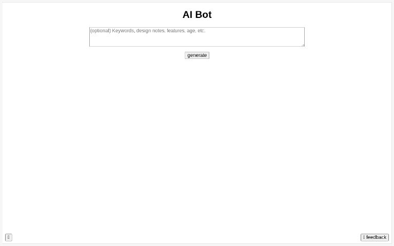 AI Bot ― Perchance Generator