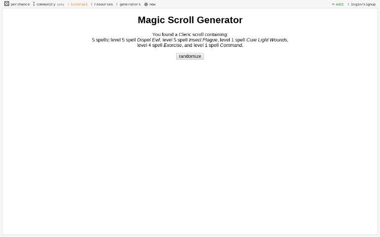 Magic Scroll Generator