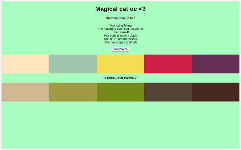 Magical cat oc