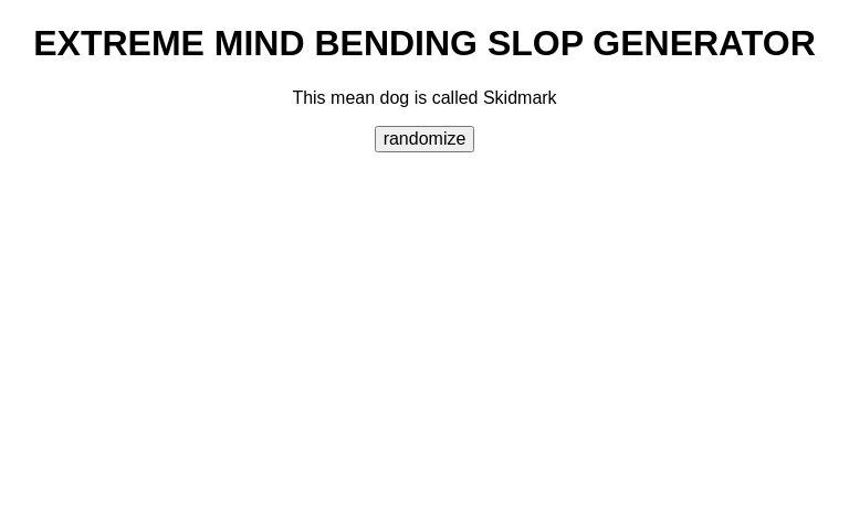 Slops Pro ― Perchance Generator