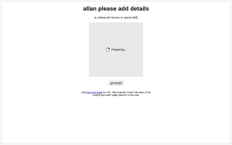 allan please add details ― Perchance Generator