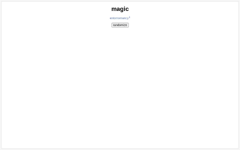 magic ― Perchance Generator