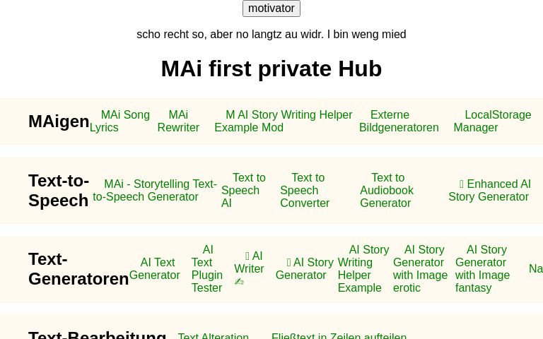 MAi first private Hub ― Perchance Generator