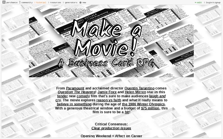 make-a-movie ― Perchance Generator