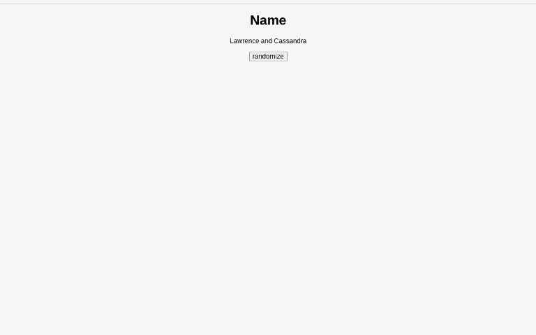 Name ― Perchance Generator