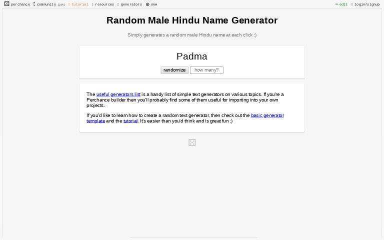 Random Male Hindu Name Generator