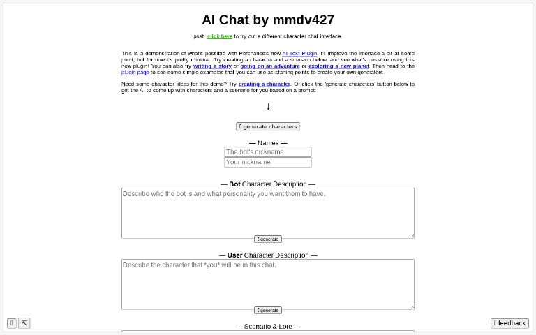 AI Chat & Roleplay (free, no sign-up, fast, unlimited)