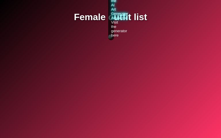 Female outfit list ― Perchance Generator