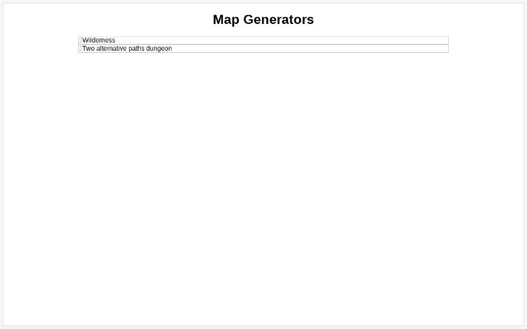 Map Generators