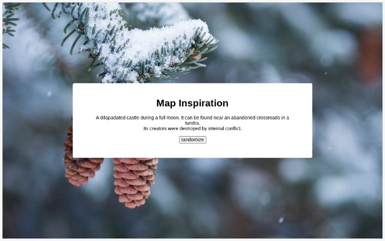 Map Inspiration ― Perchance Generator