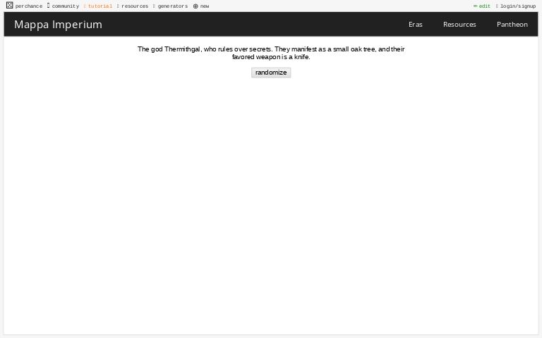 Mappa Imperium Gods ― Perchance Generator
