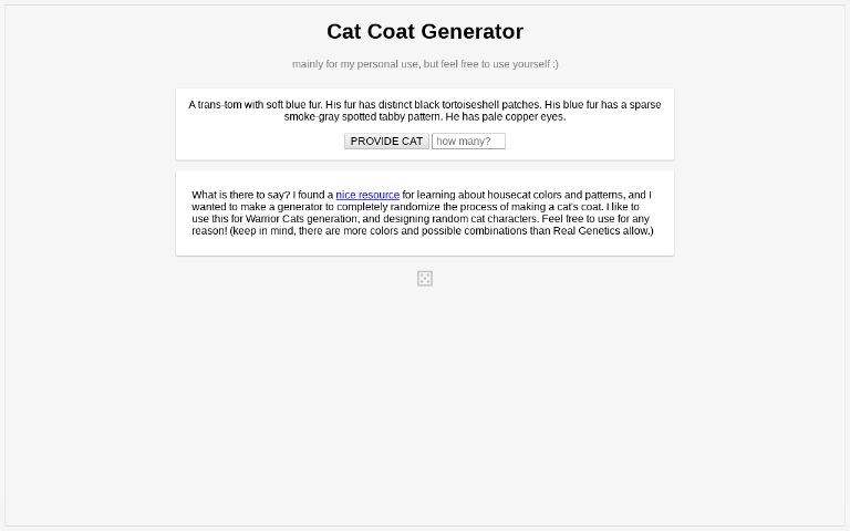Cat Coat Generator