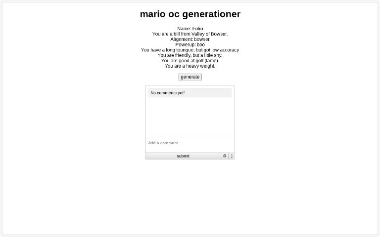 mario oc generationer