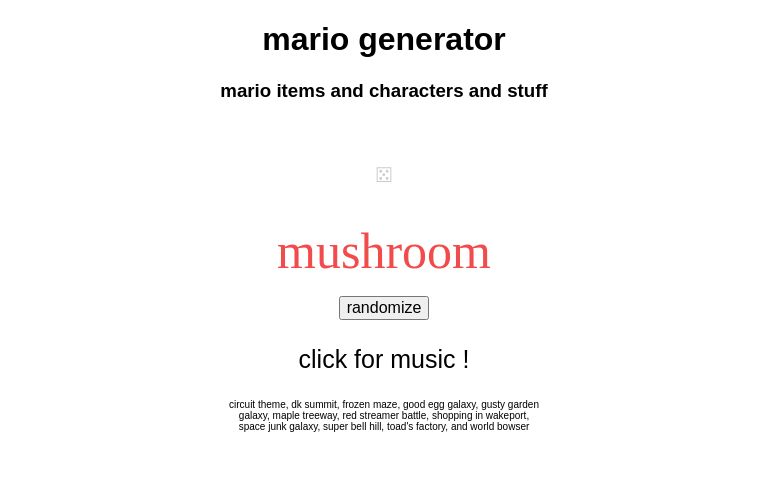 mario generator