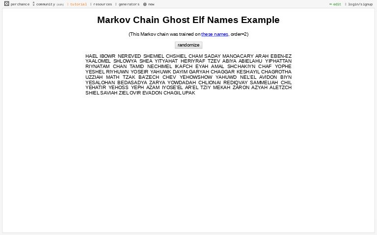 markov-ghost-elf-example ― Perchance Generator