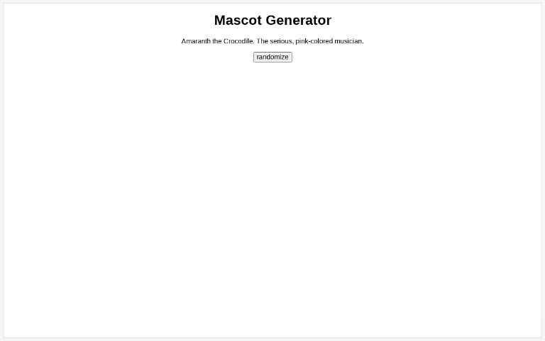 Mascot Generator
