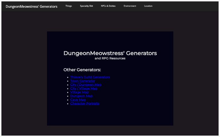 Master Navigation Menu For Sc ― Perchance Generator