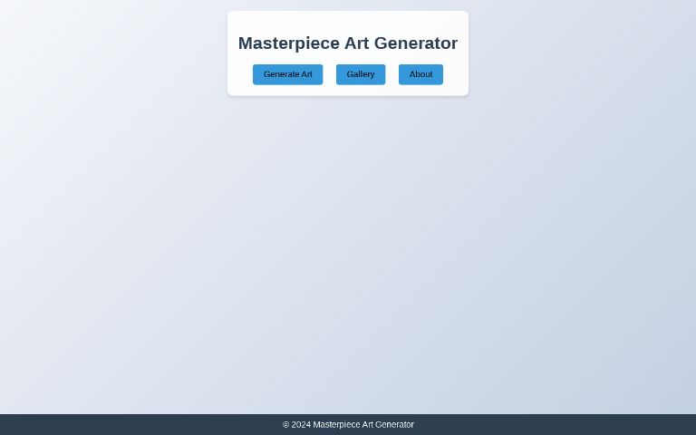 Masterpiece Art Generator