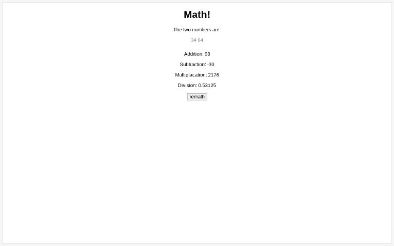 Math! ― Perchance Generator