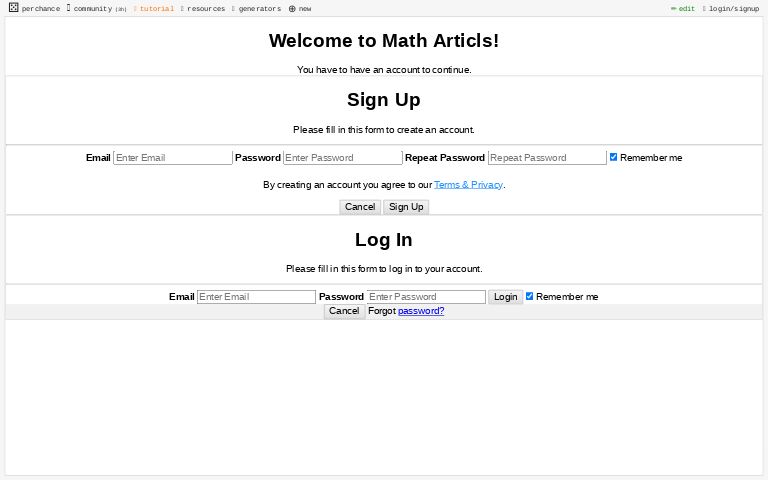 Welcome to Math Articls! ― Perchance Generator